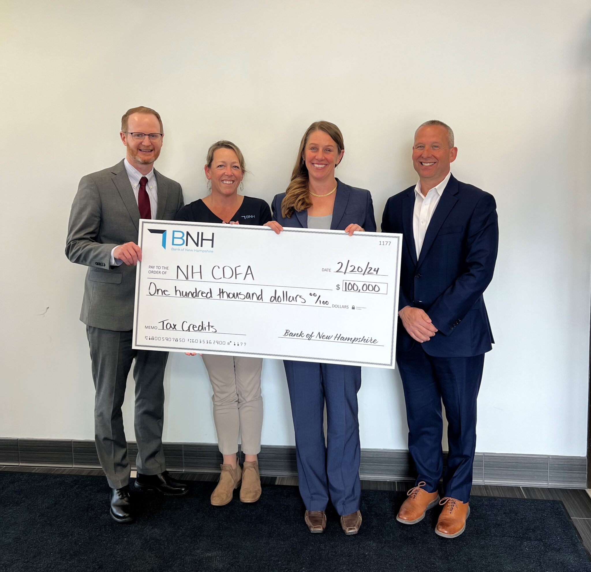 BNH Grants $100,000 in Tax Credits for NH CDFA - Bank of New Hampshire ...