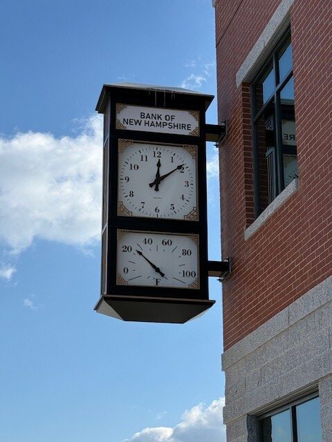 Bank of New Hampshire Installs Historic Style Chime Clock at Laconia ...